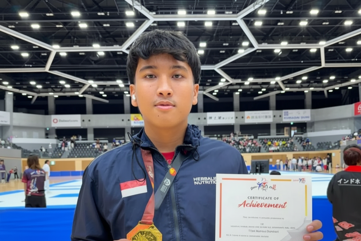 Indonesian Student Athlete from UI Claims Gold at Japan Taekwondo ...